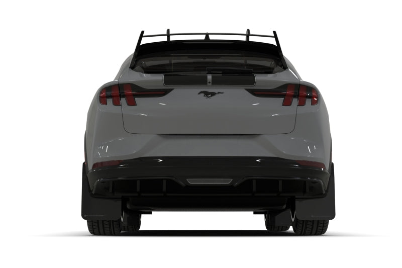 Rally Armor 2021-25 Ford Mach-E Rally Edition Black UR Mud Flap Metall ...